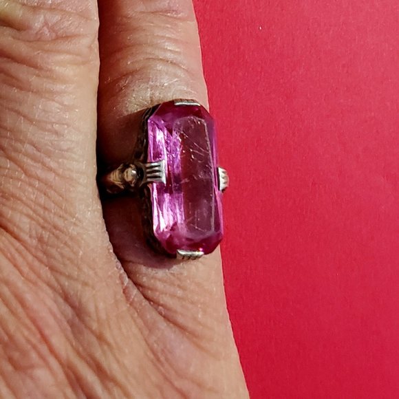 Jewelry | Vintage Victorian Pink Saffire Ring | Poshmark